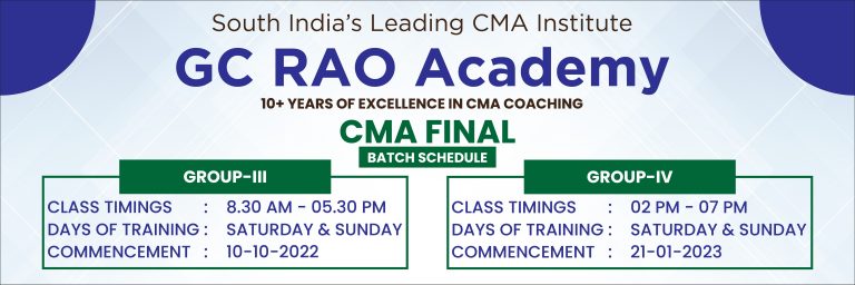 Best CMA Coaching Institute in Basavangudi, Bangalore | GCRAO ACADEMY